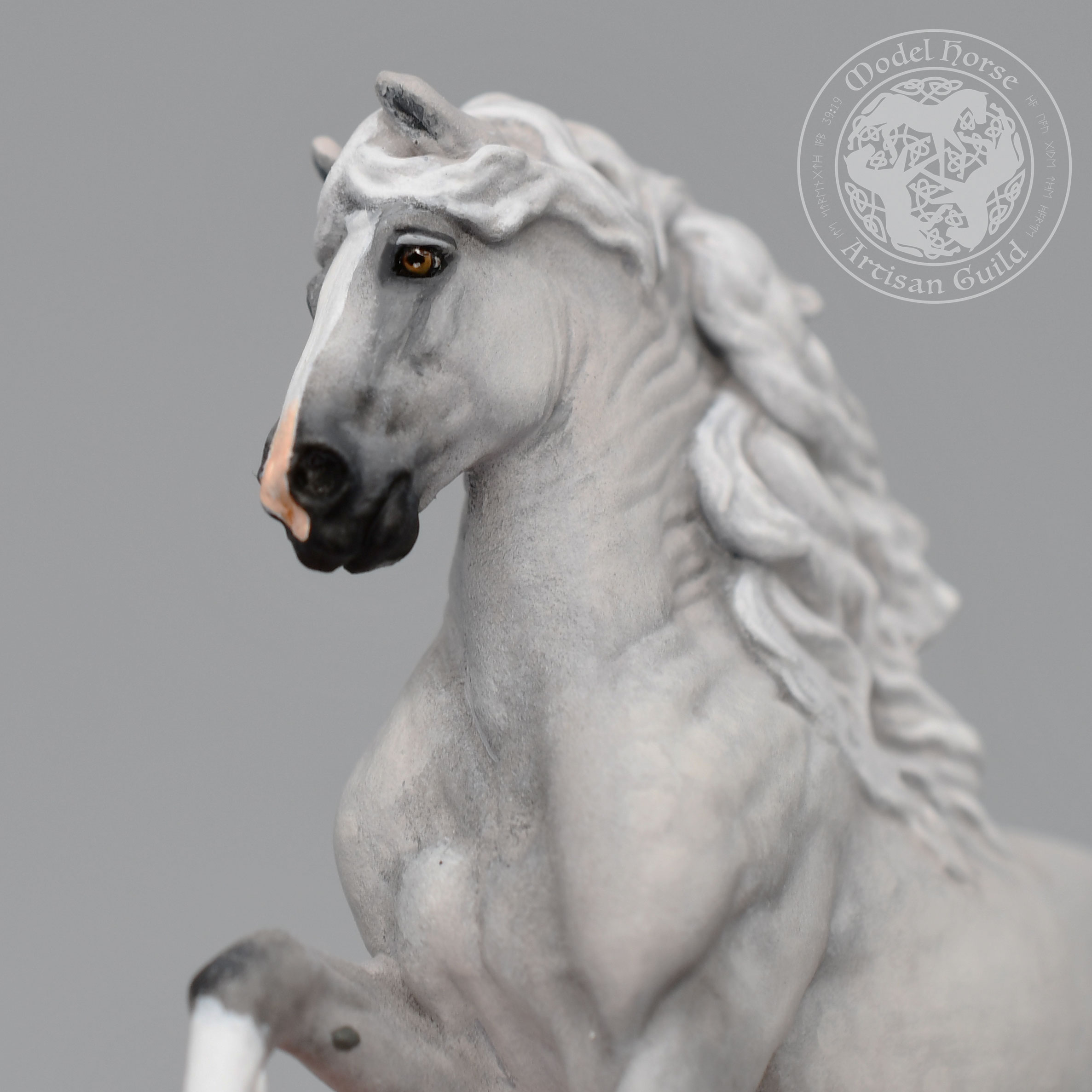 Light Grey "Araul" - Welsh Cob Stallion - Stablemate Scale