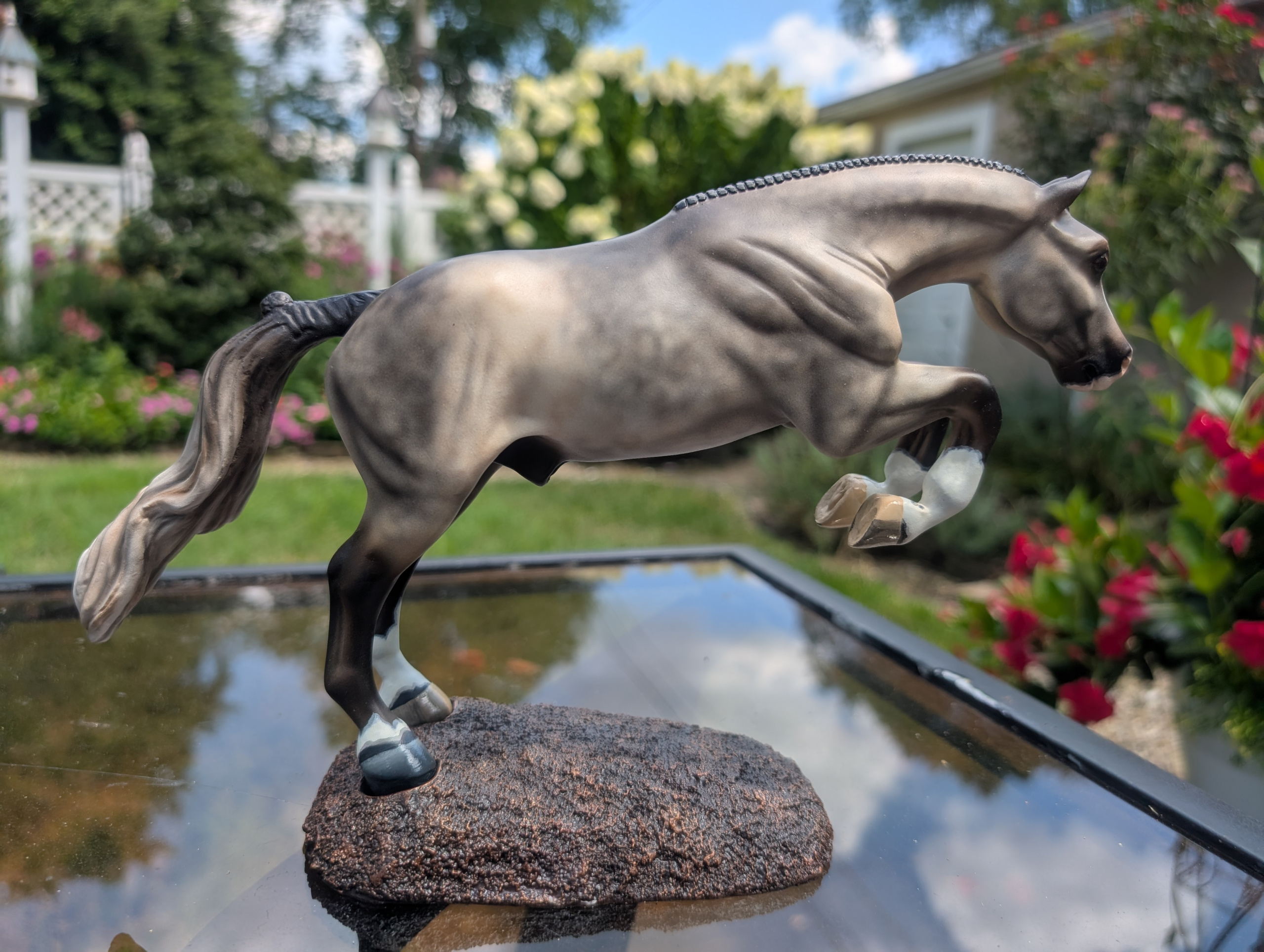 Trad size "Weeble" Jumping Pony Resin. Sculpted by Melanie Miller ...