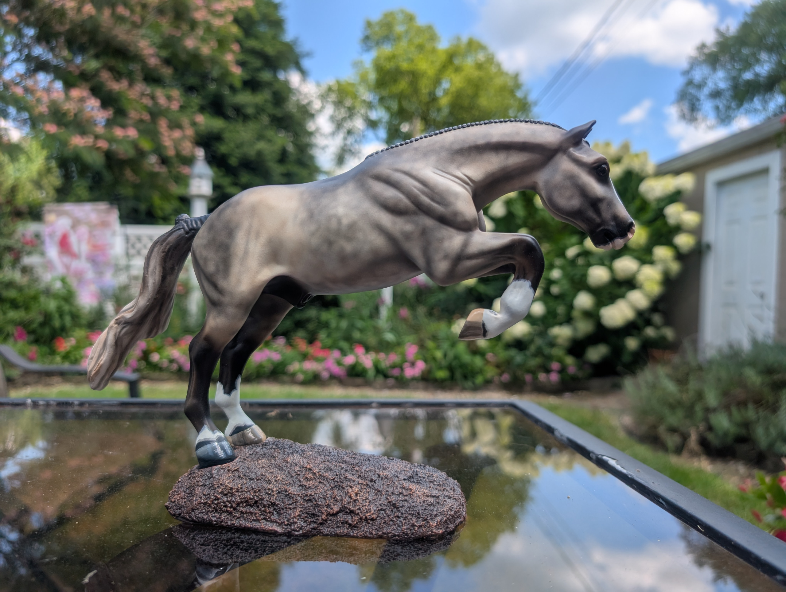 Trad size "Weeble" Jumping Pony Resin. Sculpted by Melanie Miller ...